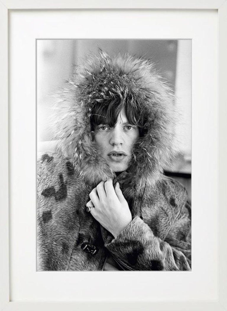 Terry O'Neill - Mick Jagger - the rockstar in the snow in a fur coat ...