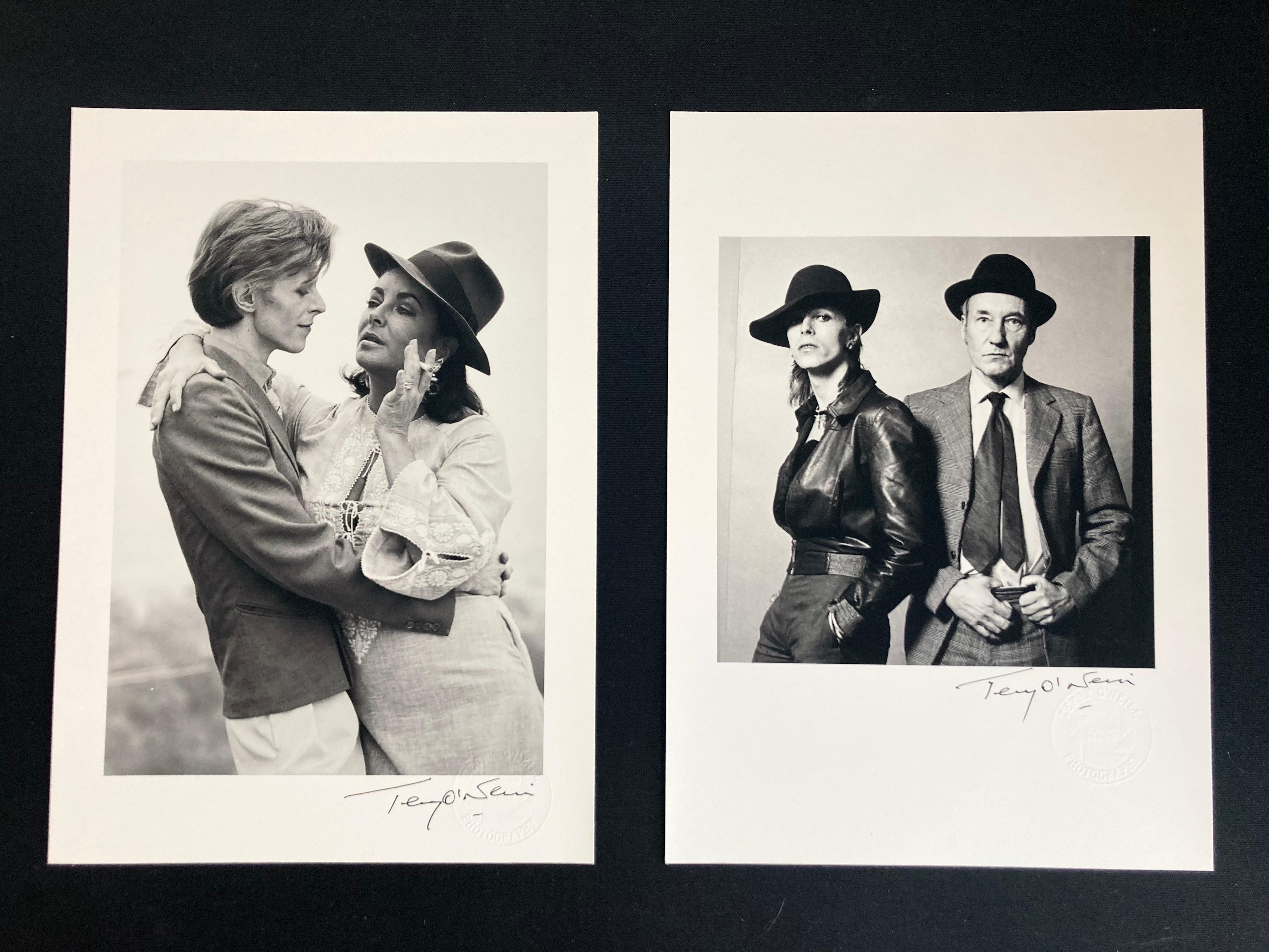 Terry O'Neill - Set of two signed Terry O'Neill prints of David Bowie ...