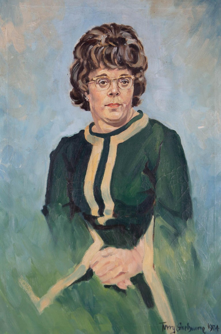 Terry Shelbourne - Terry Shelbourne (1930-2020) - 1974 Oil, Portrait Of ...