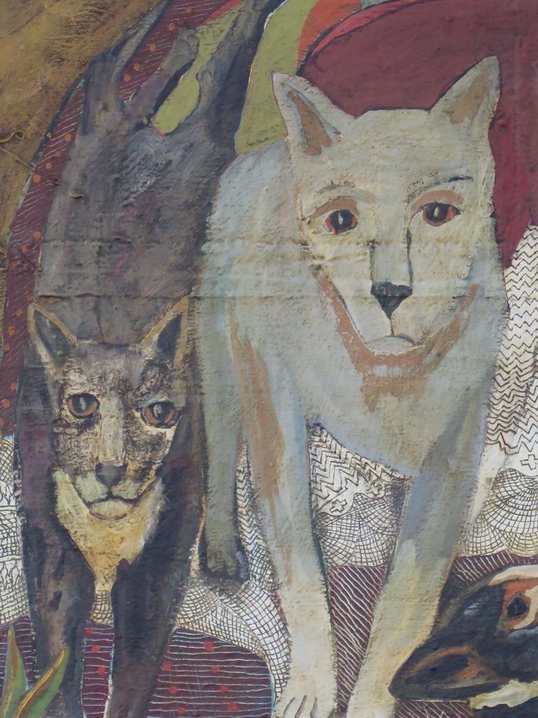 Terry Turrell Painting of Dogs Accordian For Sale at 1stDibs | terry ...