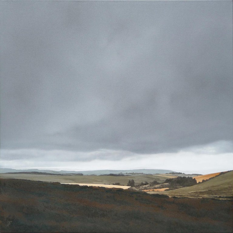Terry Watts - Dartmoor in Low Cloud III - peinture contemporaine de ...