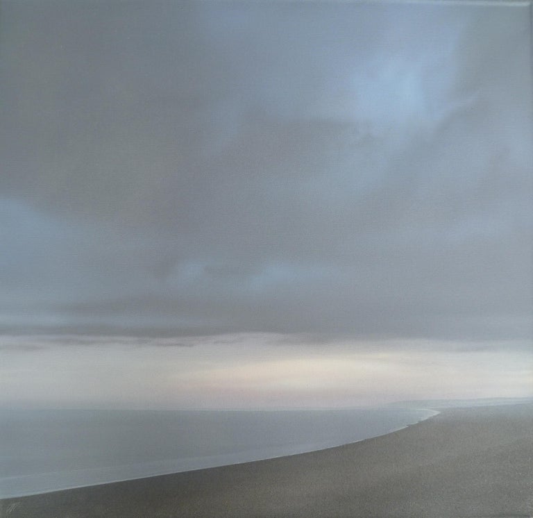 Terry Watts - On Chesil Beach - contemporary acrylic British landscape ...