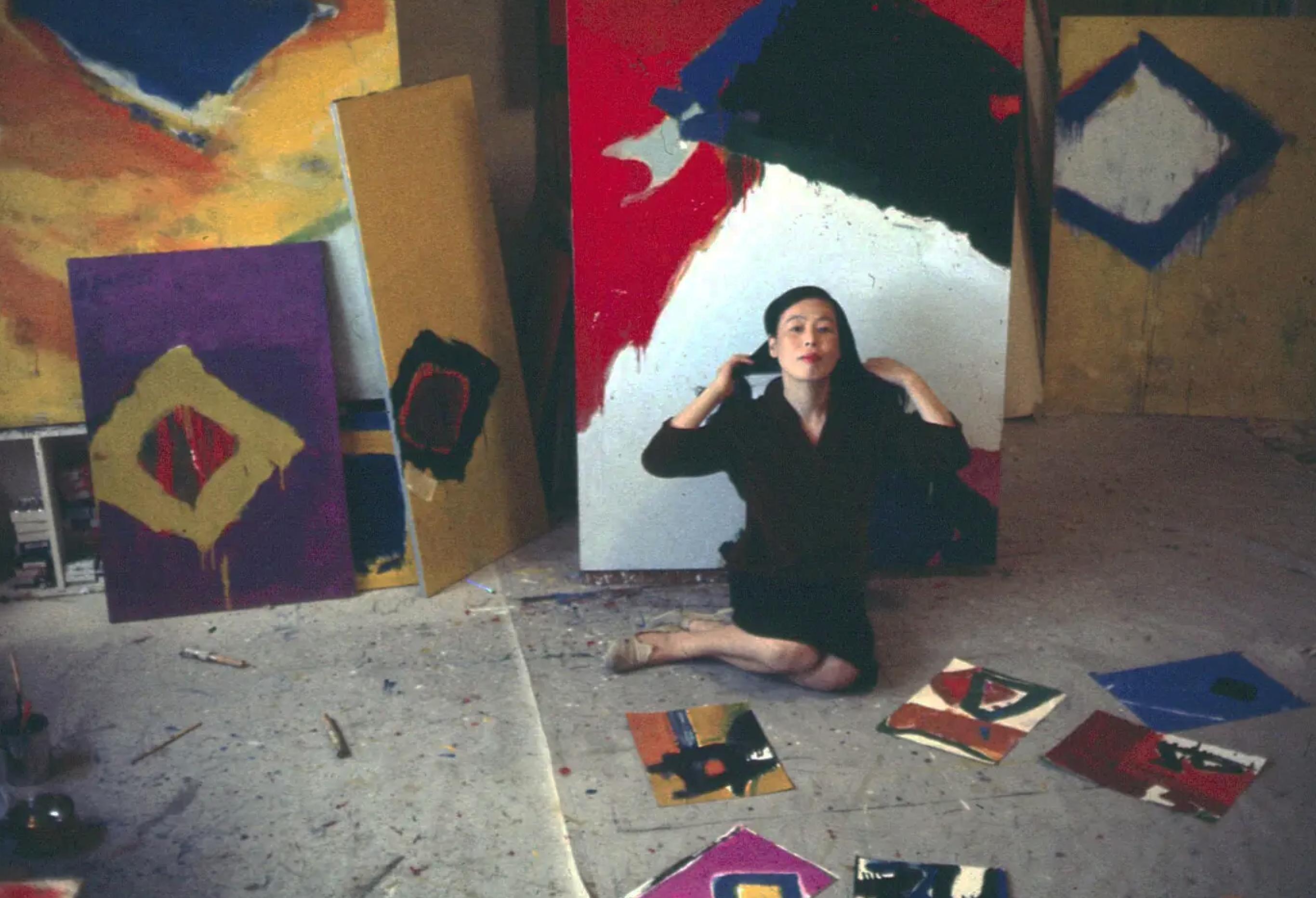 Teruko Yokoi - Japanese Abstract Expressionist -- Color Field Painting ...