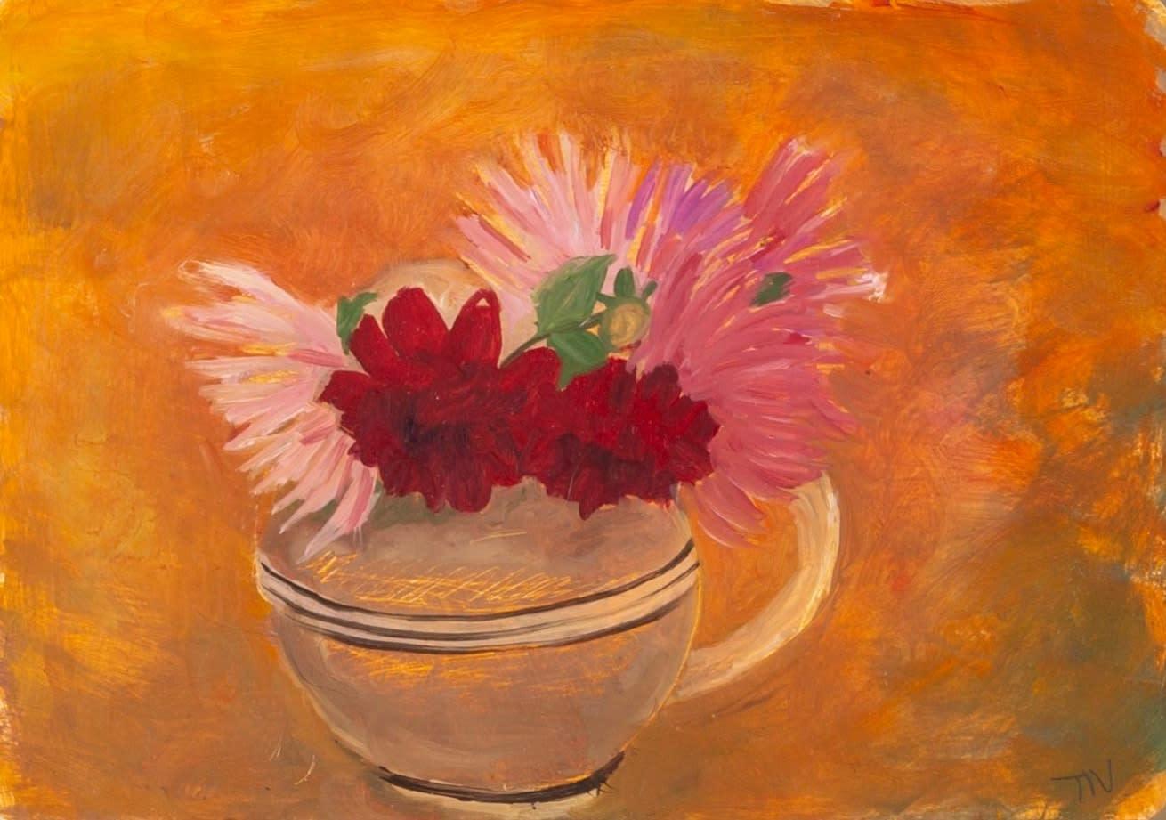 Tessa Newcomb - Golden Flowers by Tessa Newcomb, 2001 For Sale at 1stDibs