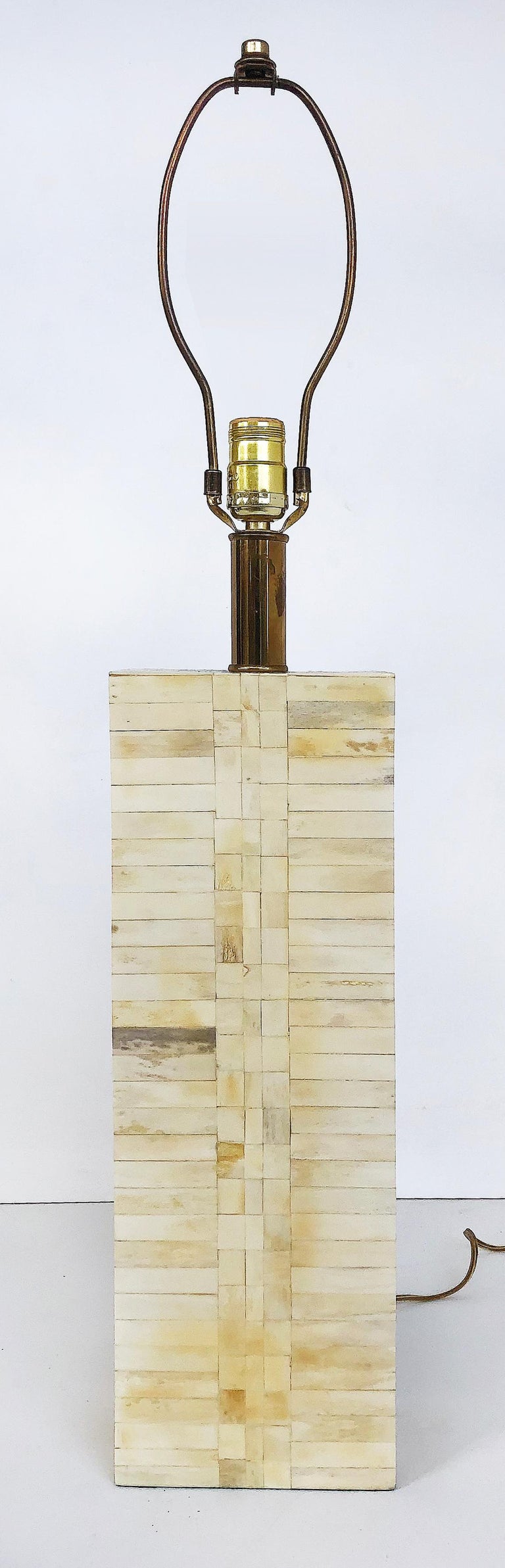 Tesselated Bone Table Lamps Attributed to Maitland Smith, a Pair For ...