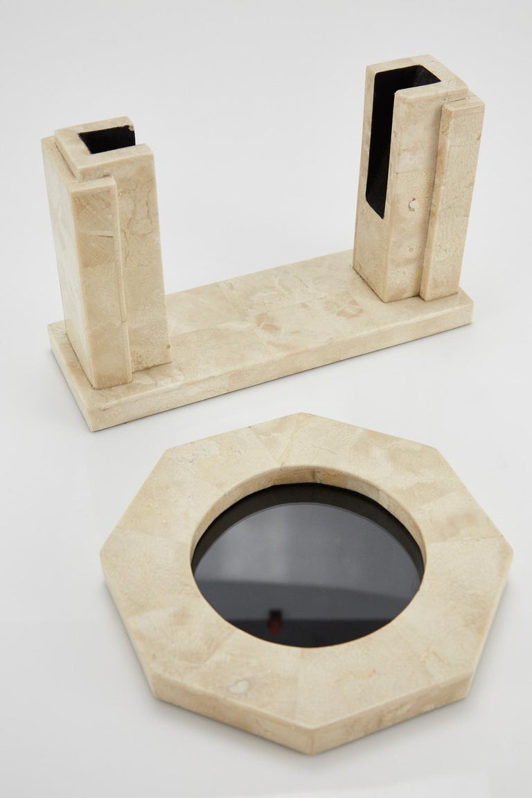 Tessellated Beige Fossil Stone Hanging Picture Frame, 1990s For Sale at ...