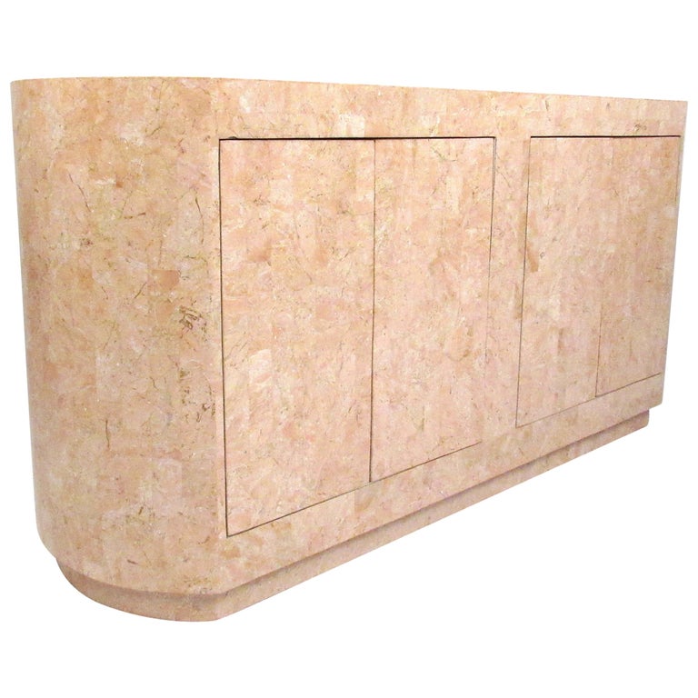 Tessellated Stone Buffet in the Manner of Maitland Smith For Sale at ...