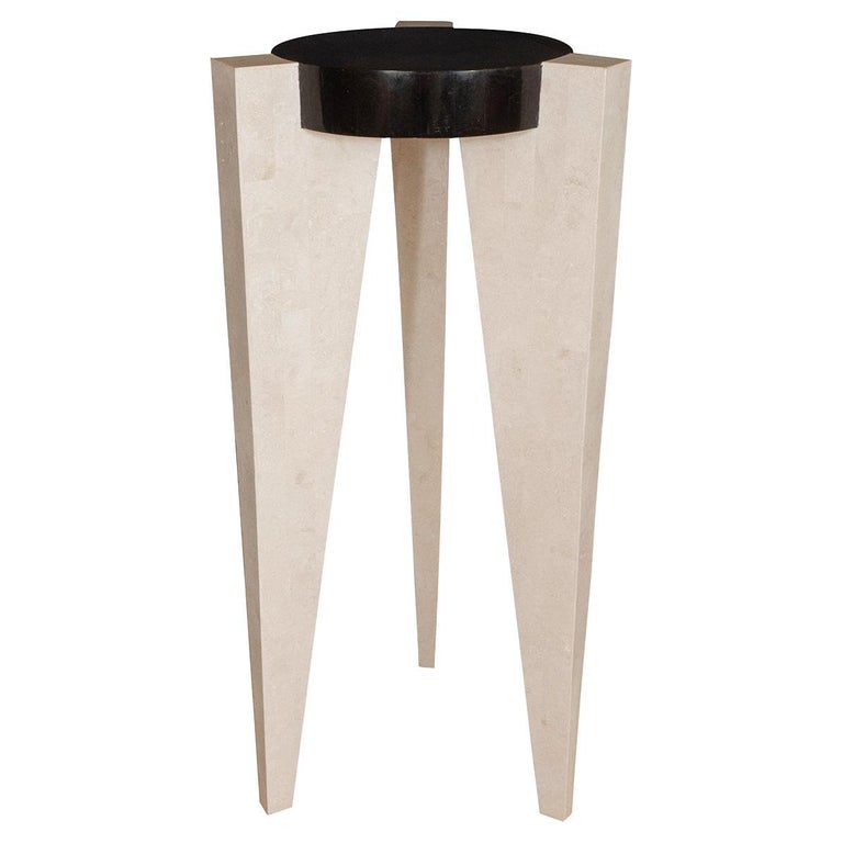 Tessellated Stone Post Modern Style Pedestal For Sale at 1stDibs
