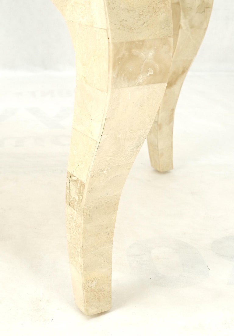 Tessellated Stone Top Brass Inlay Cabriole Leg Side End Occasional ...