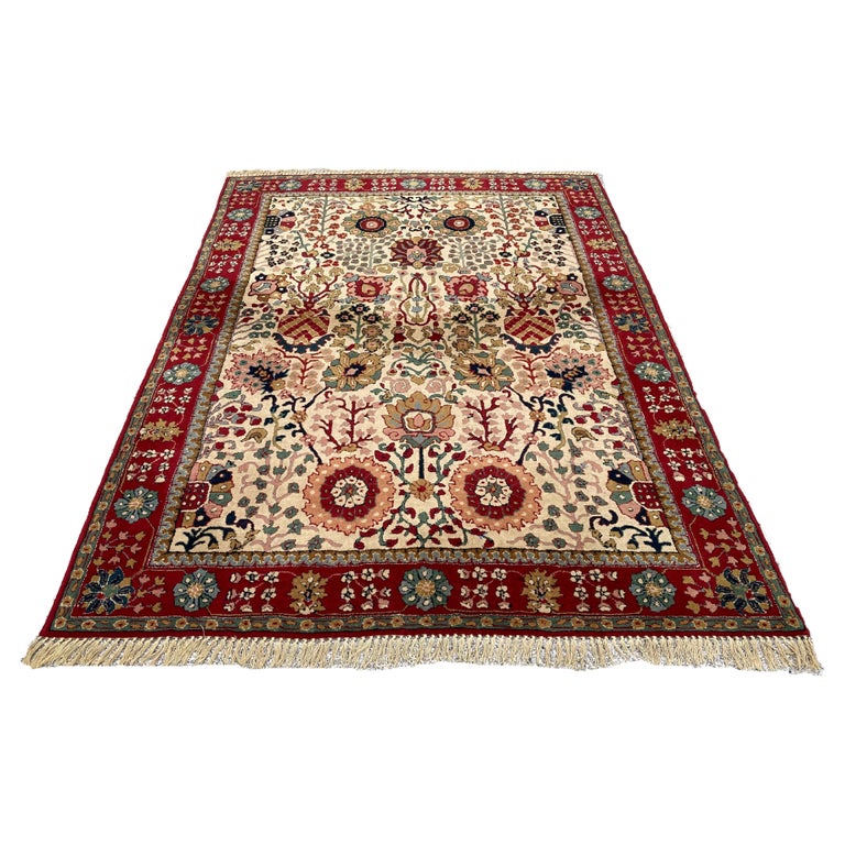 Tetex Kirman Vase Design Rug For Sale at 1stDibs