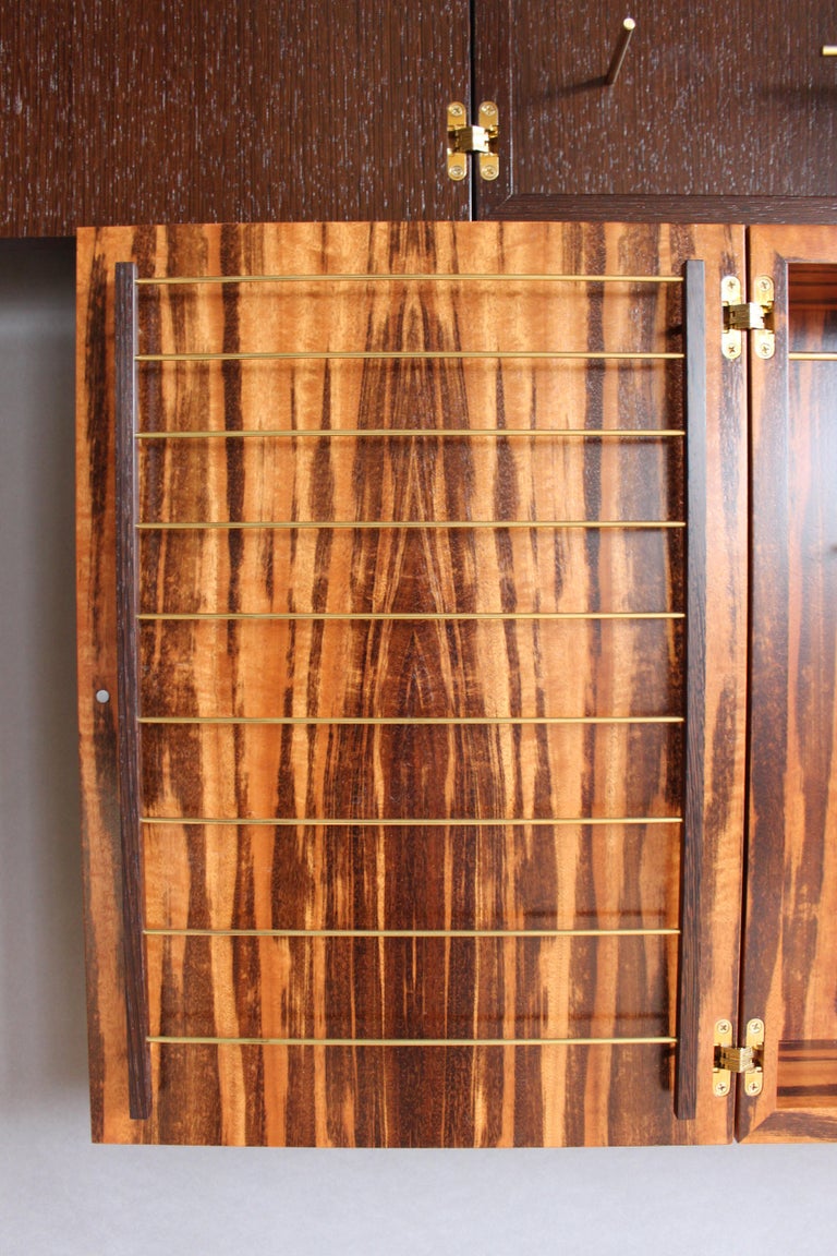 Tetris Jewelry case I shown in goncalo alves, wenge, and brass by Adam ...