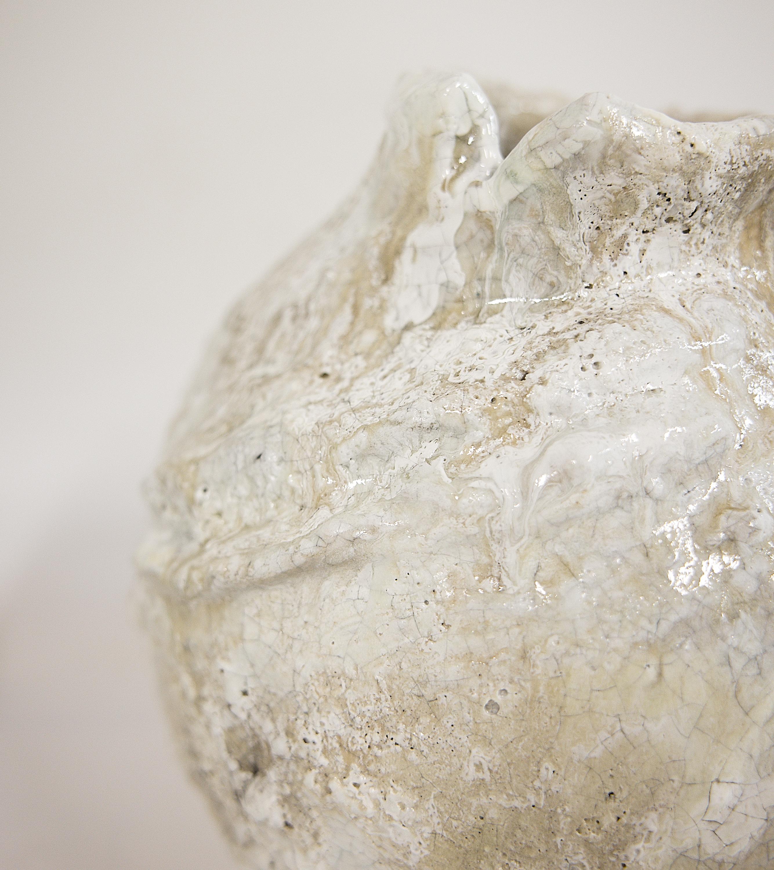 Texture Moon Vase I For Sale at 1stDibs