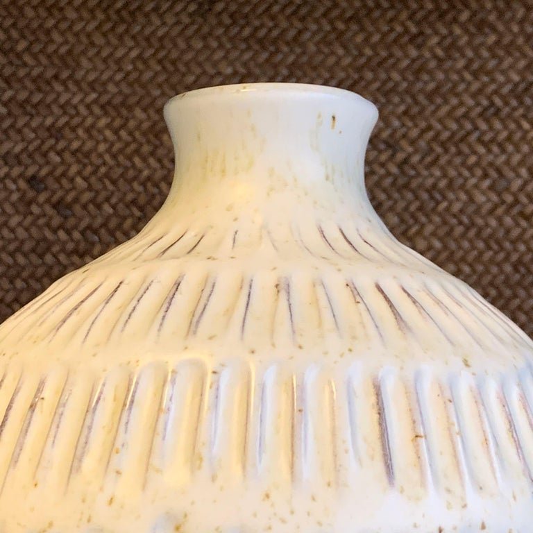 Textured Cream Vase, Thailand, Contemporary at 1stDibs
