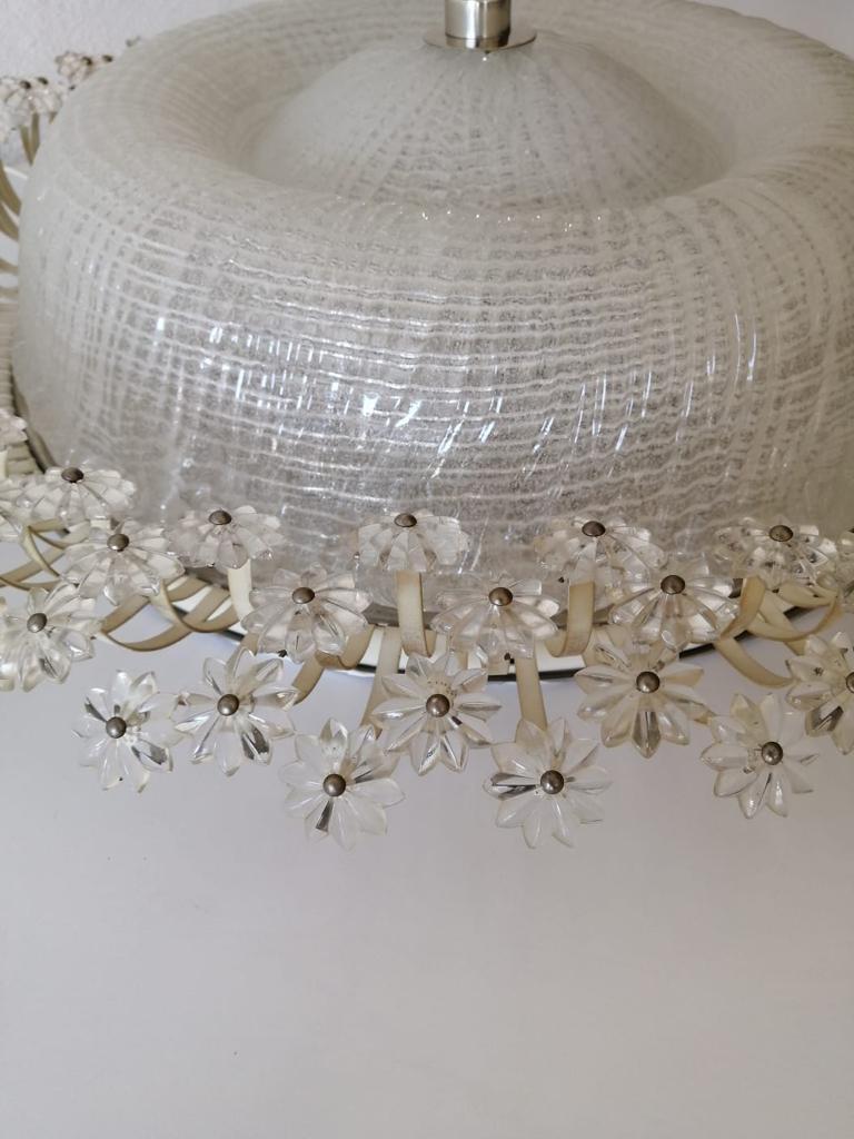 Textured Glass Flushmount by Emil Stejnar for Rubert Nikoll, 1960s ...