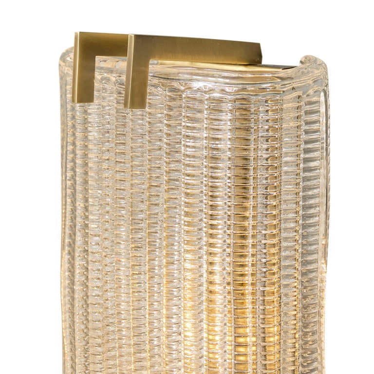 Textured Murano Glass Sconces at 1stDibs