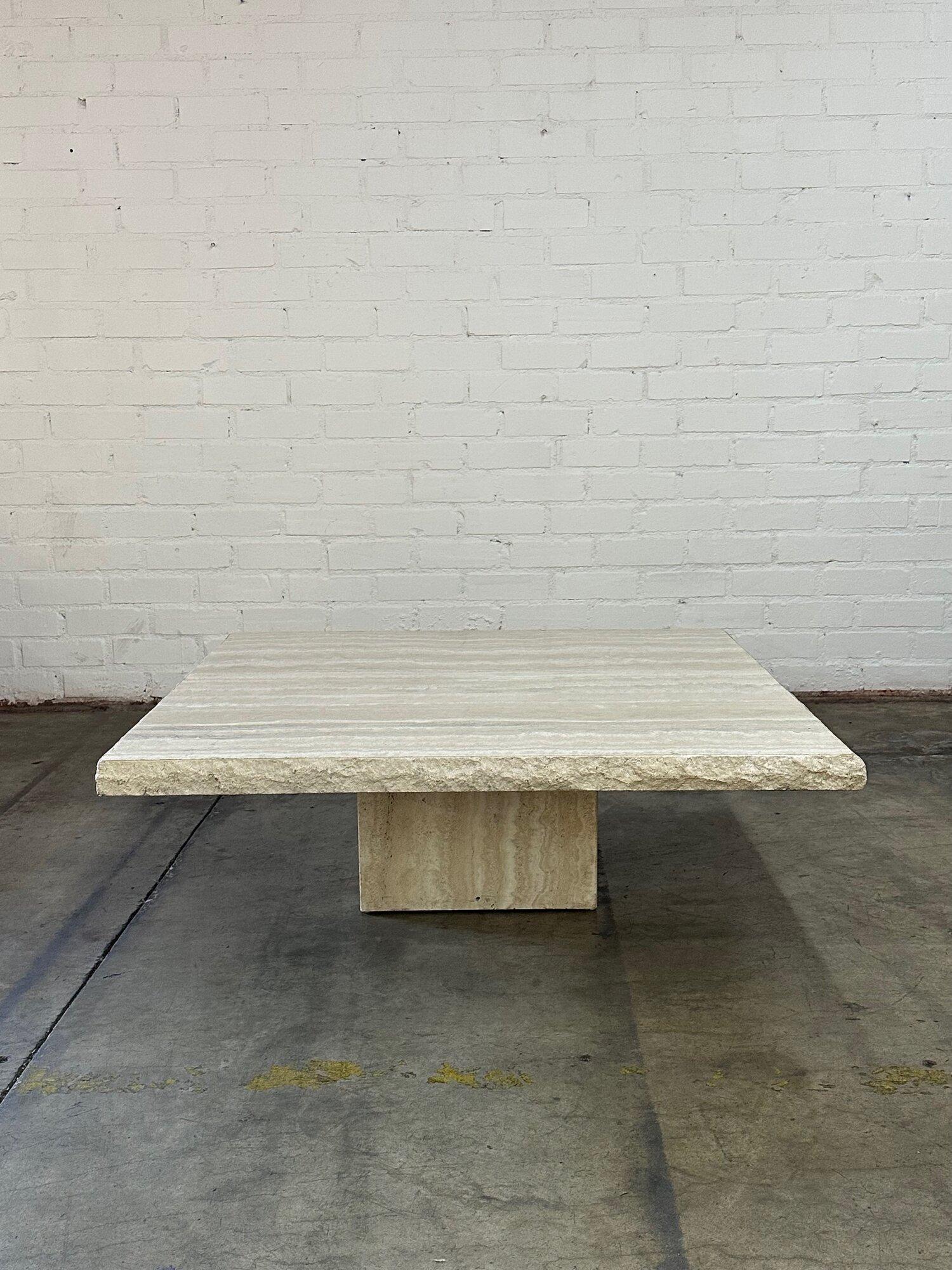 Textured Travertine Coffee table For Sale at 1stDibs