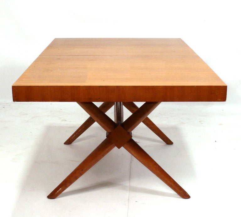 T.H. Robsjohn Gibbings Dining Table, Refinished in Your Choice of Color ...