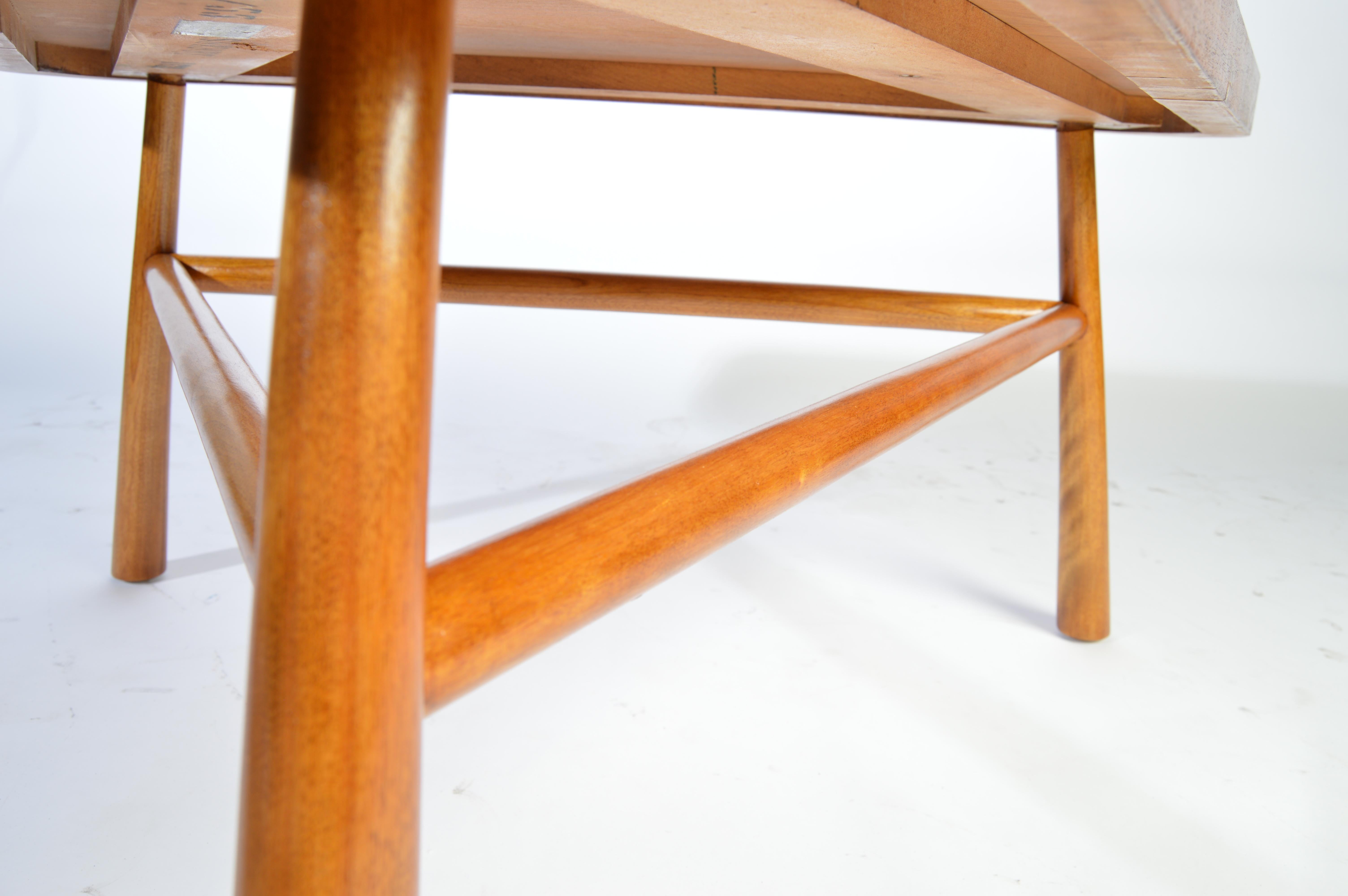 T.H. Robsjohn-Gibbings for Widdicomb Triangular Cocktail Table at 1stDibs