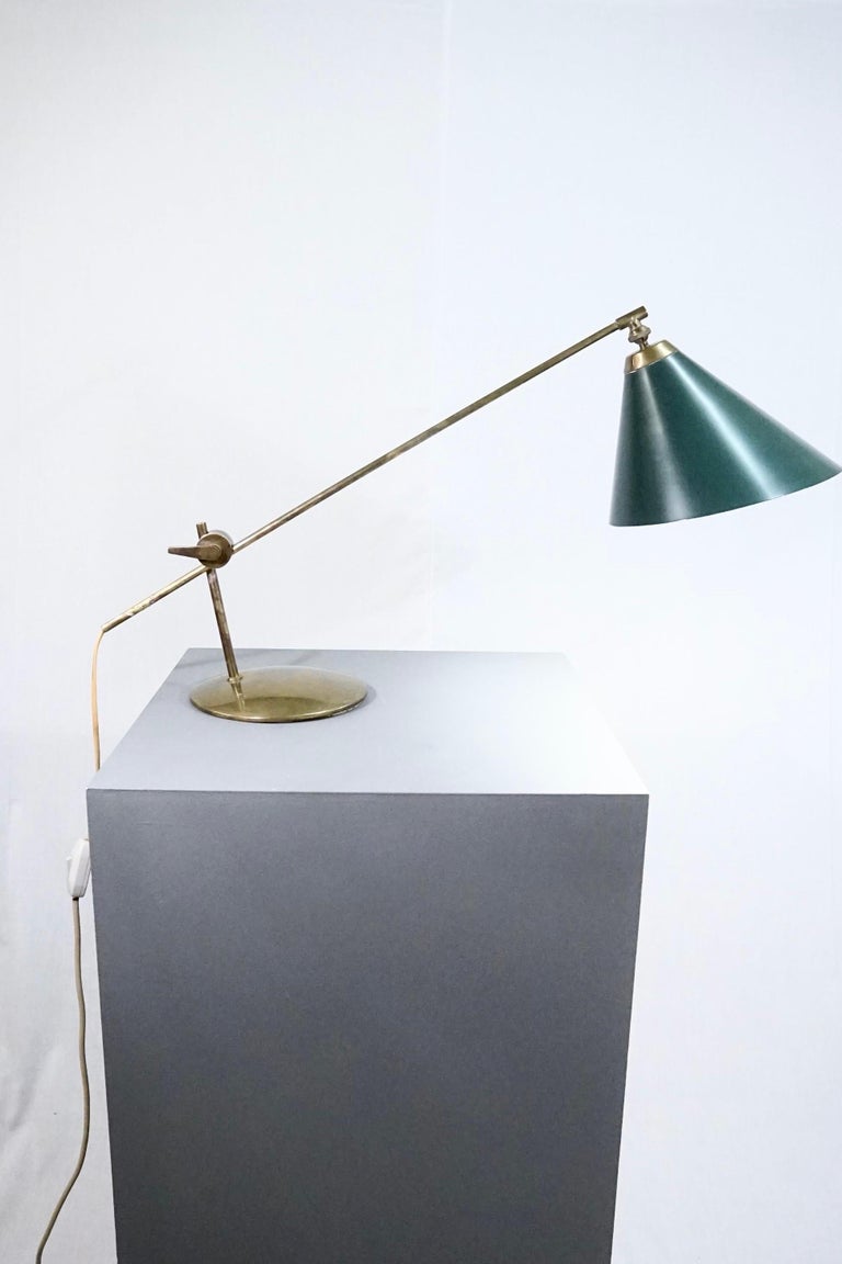 TH Valentiner Brass Water Pump Table Lamp For Sale at 1stDibs
