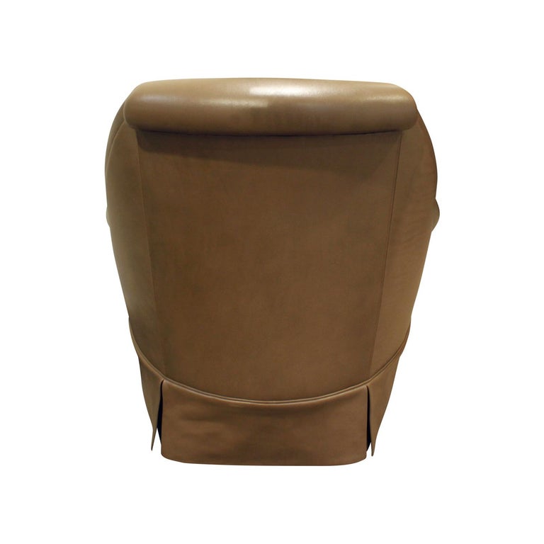 Thad Hayes Custom Barrel Back Lounge Chair, 2000 For Sale at 1stDibs