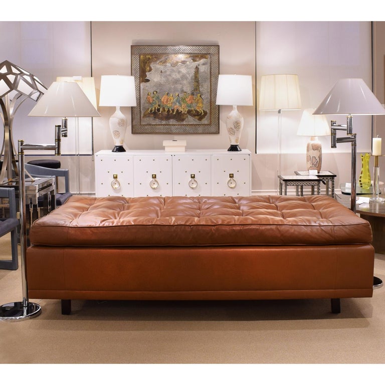 Thad Hayes Custom Daybed in Fine Leather for the Gibson Residence ...