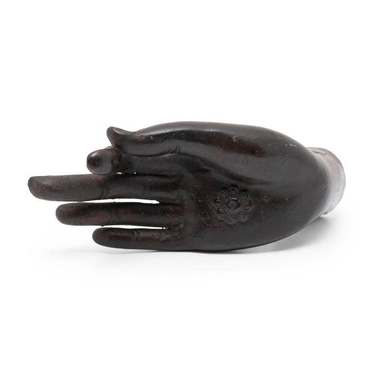 Thai Bronze Buddha's Hand, 19th Century at 1stDibs