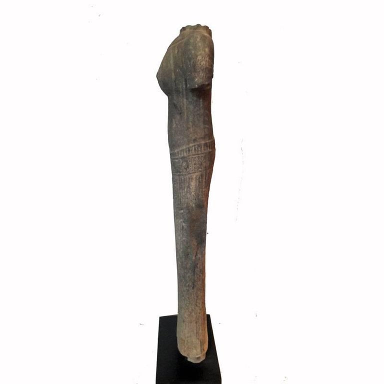 Thai Hand-Carved Sandstone Statue, Female at 1stDibs