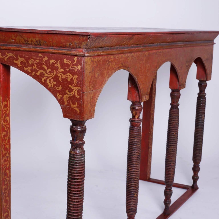 Thai Painted Altar Table or Console For Sale at 1stDibs