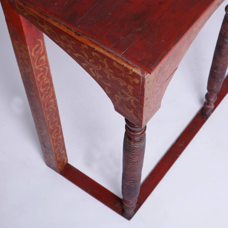 Thai Painted Altar Table or Console For Sale at 1stDibs