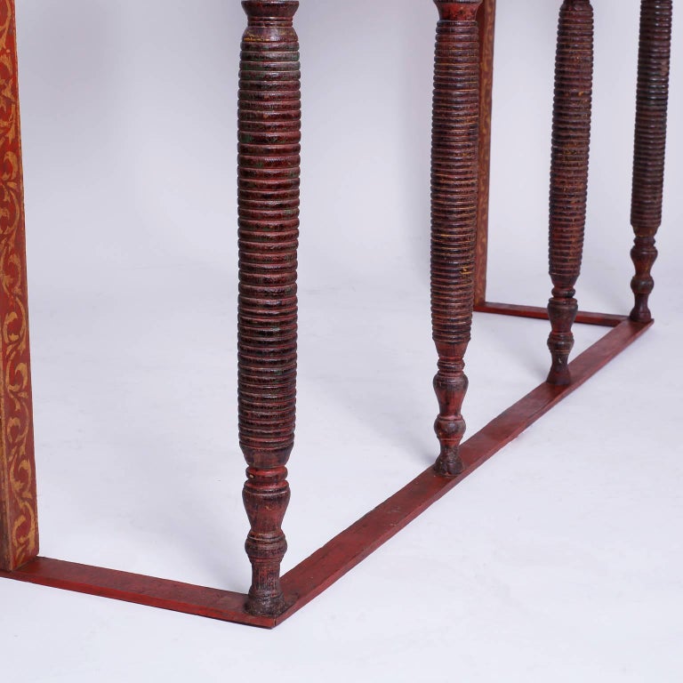 Thai Painted Altar Table or Console For Sale at 1stDibs