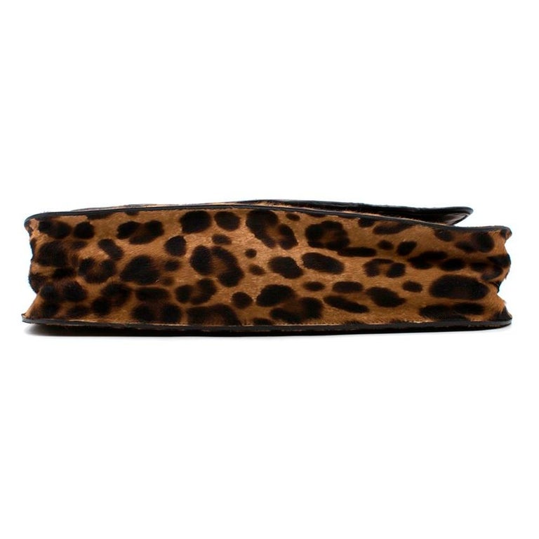 Thale Blanc Leopard Print Pony Hair Shoulder Bag For Sale at 1stDibs ...