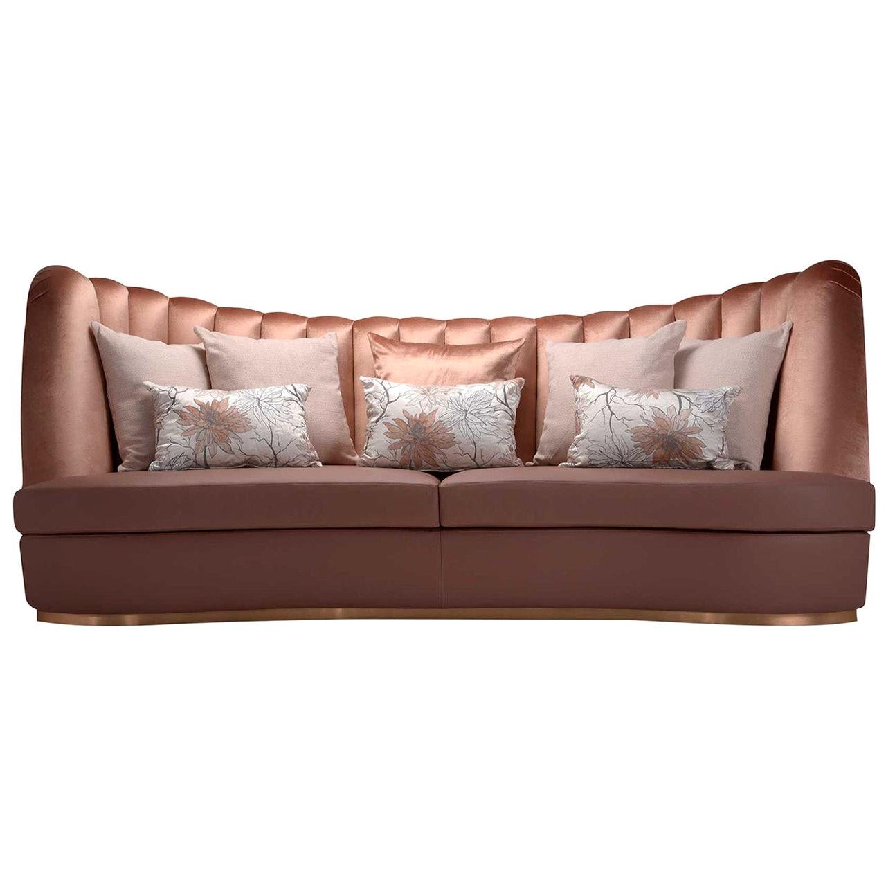 John Stuart Pink Sofa, 1988 at 1stDibs