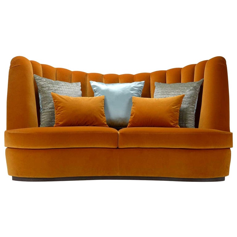 Thalia Saffron 3-Seater Sofa For Sale at 1stDibs | saffron sofa ...