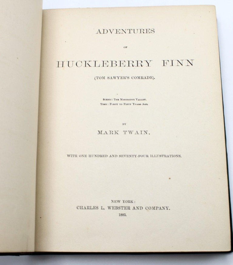 The Adventures of Huckleberry Finn by Mark Twain, First American ...
