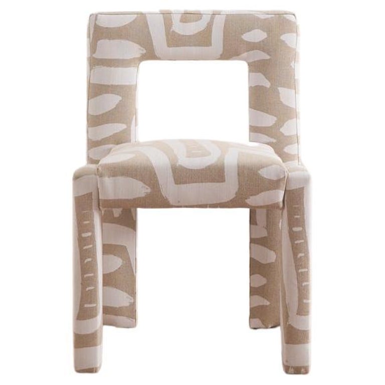 Angle II Armless Dining Chair in Grace Beige Tuxedo Color by TRNK For ...