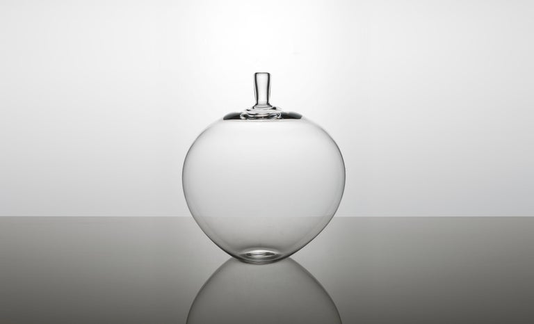 The 'Äpplet' 'Apple' Vase Sculpture by Ingeborg Lundin, Orrefors Expo ...