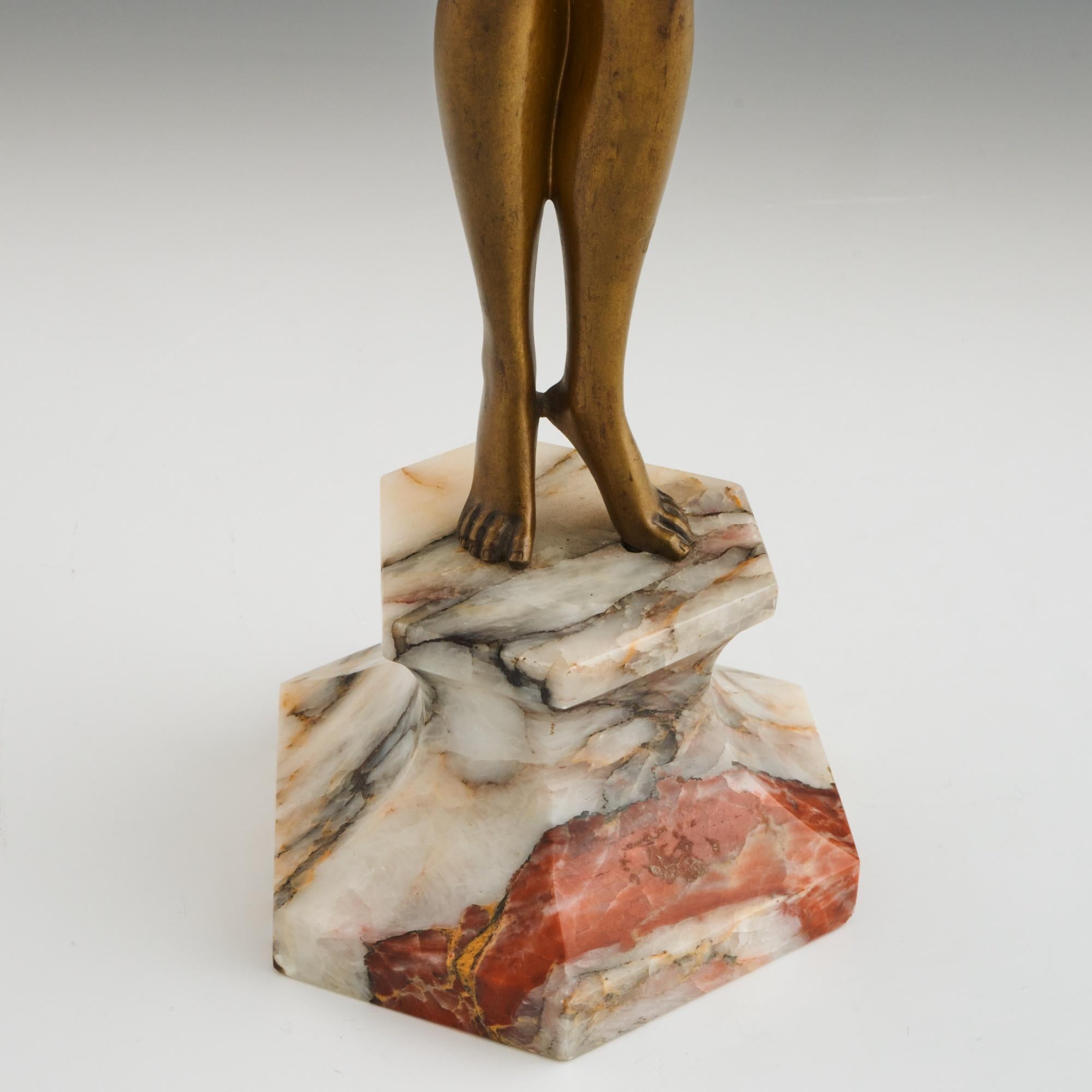 'The Awakening' Art Deco Bronze Sculpture by Paul Philippe, Signed at ...