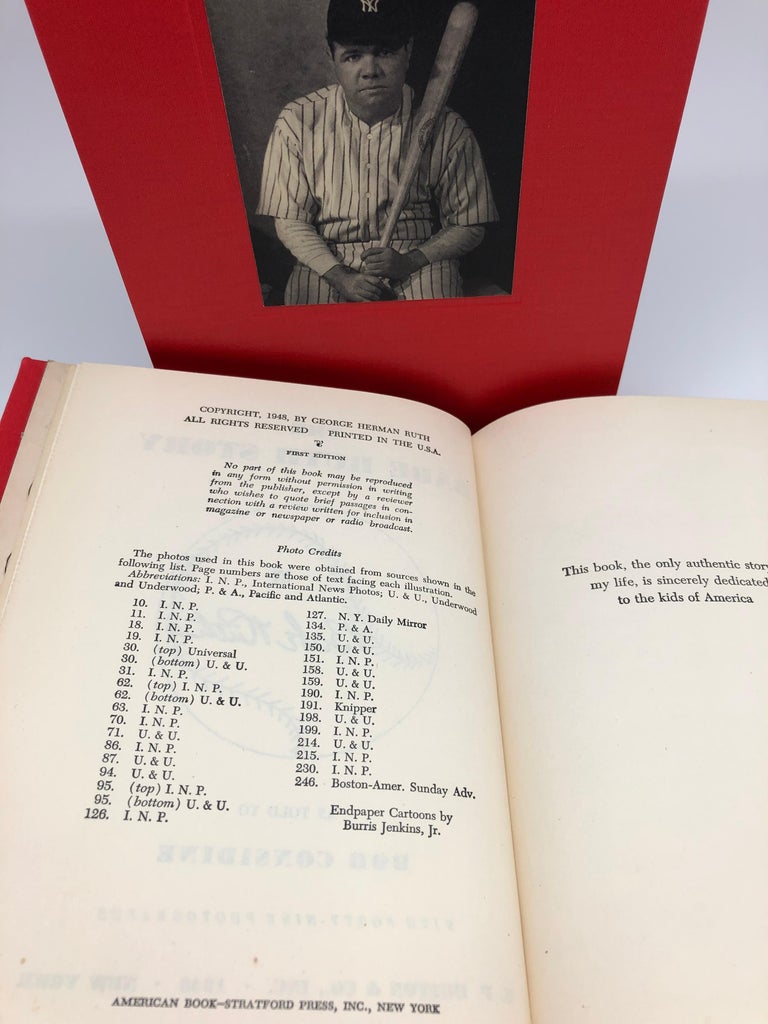 "The Babe Ruth Story" by Babe Ruth and Bob Considine, First Edition ...