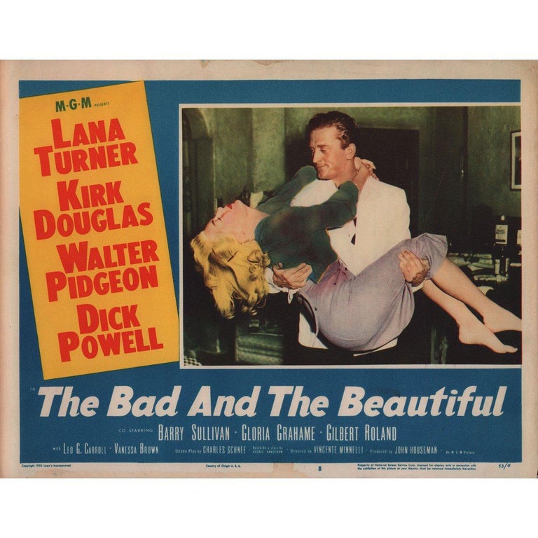 The Bad and the Beautiful 1952 U.S. Scene Card For Sale at 1stDibs