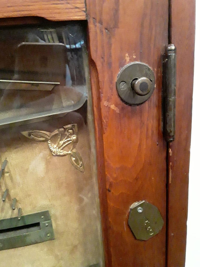 "the Bajazzo" Wooden Slot Machine, Art Nouveau Slot Machine at 1stDibs