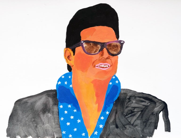 'The Big Roy' Portrait Painting Roy Orbison by Alan Fears Acrylic on ...