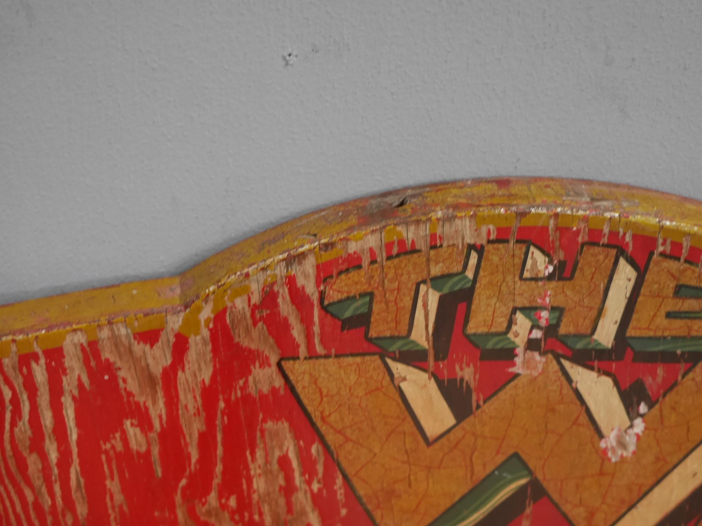 Big Wheel Hand Painted Fairground Sign at 1stDibs