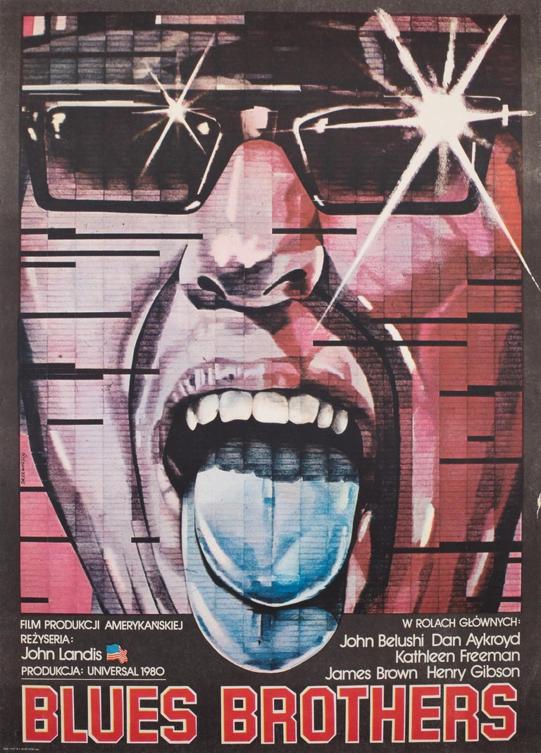 Blues Brothers 1982 Polish B1 Film Poster, Drzewinski For Sale at 1stDibs