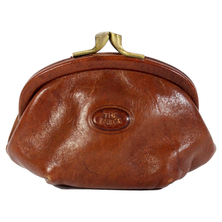 The Bridge Brown Leather Coin Purse at 1stDibs