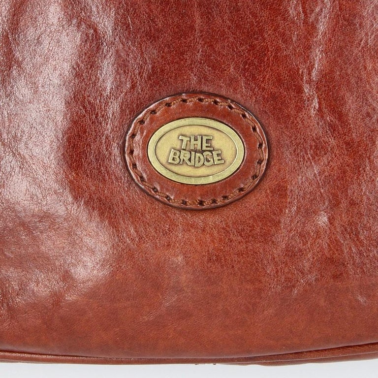 The Bridge Vintage brown leather 80s shoulder bag For Sale at 1stDibs