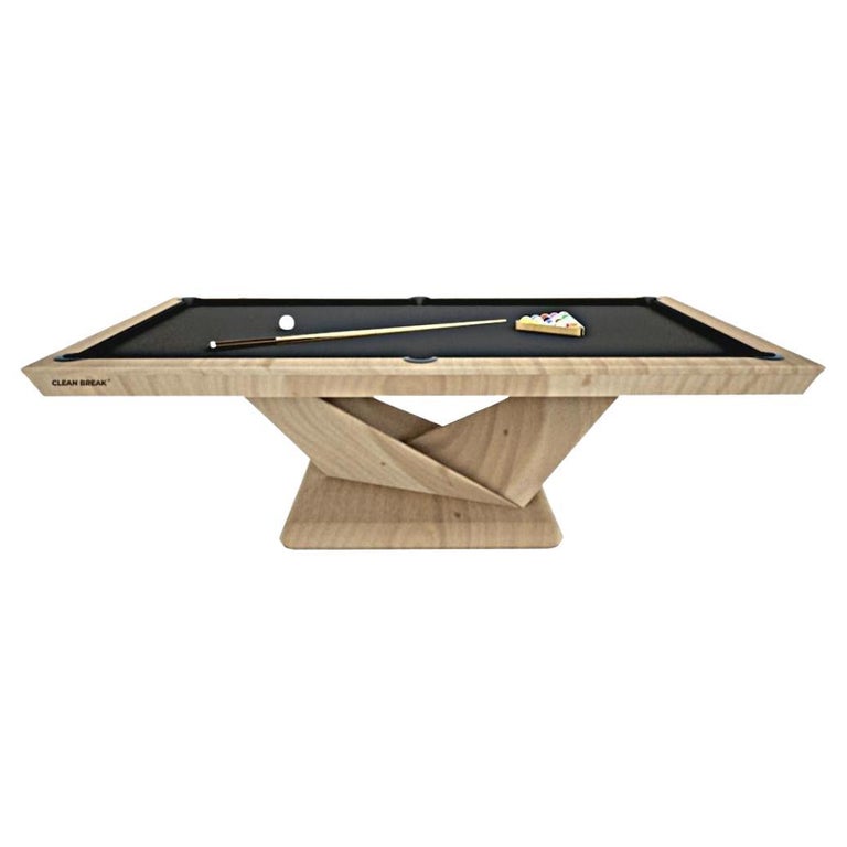 Modern Luxury Pool Table Crystal Slate Striking V-Shaped Legs, The ...