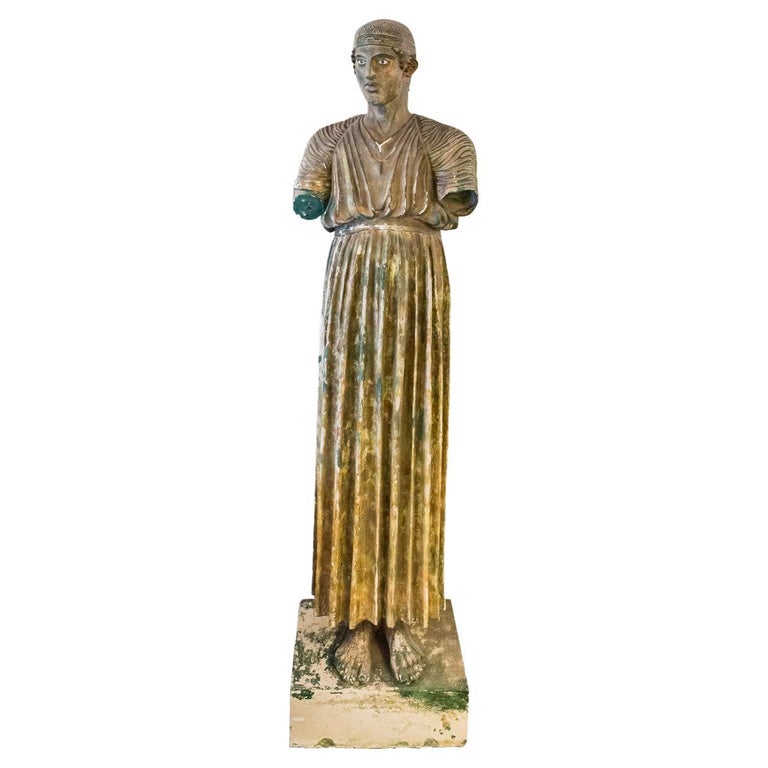 The Charioteer of Delphi, Plaster Sculpture, France, circa 1960 For ...