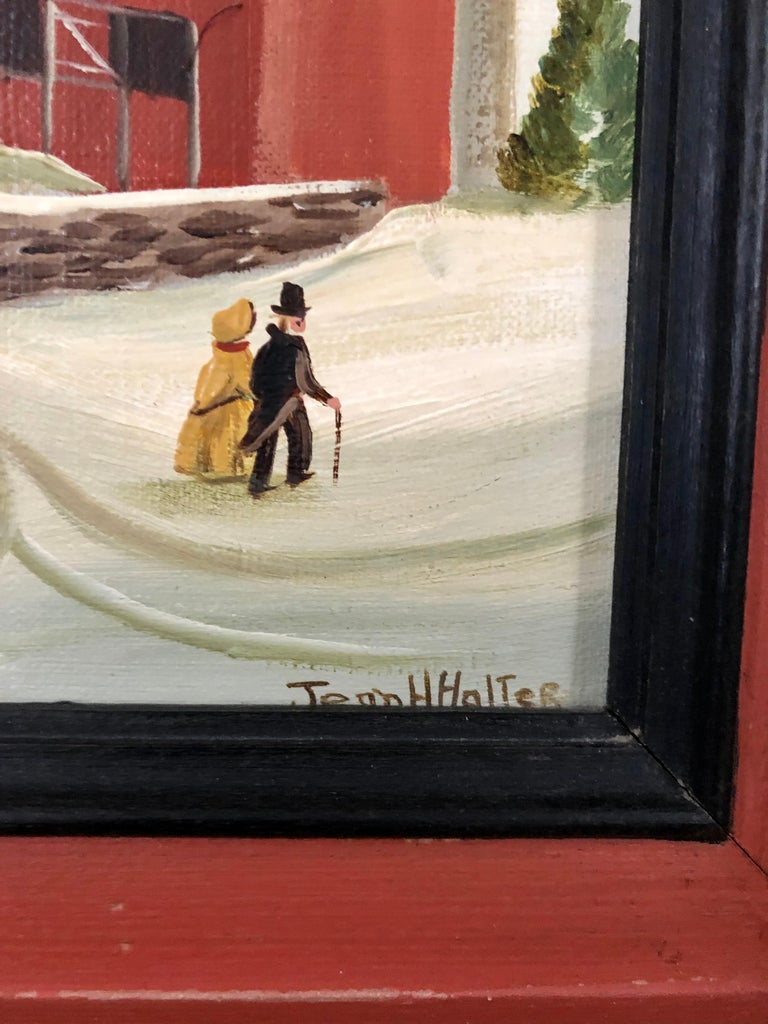 "the Chicken Farm in Winter" by Jean H. Halter at 1stDibs