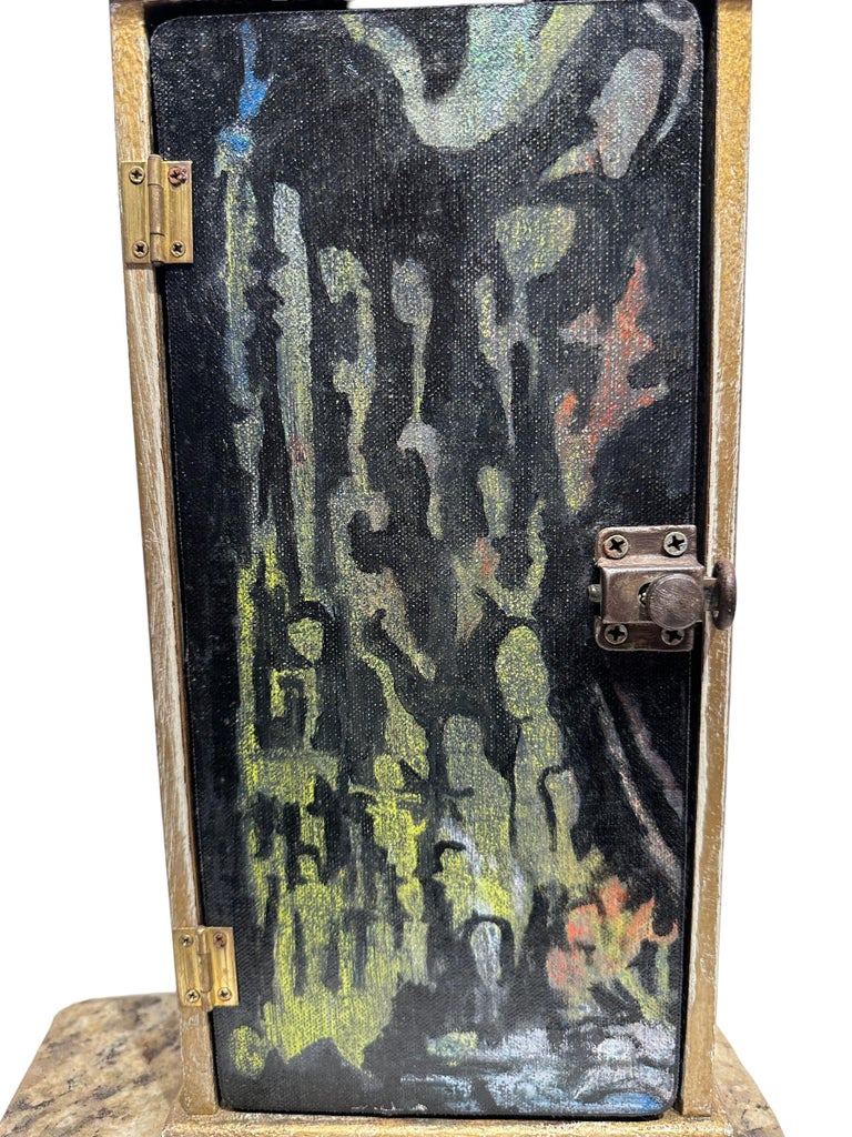 The Closet, Vanity Mirror Objet d'Art Box with Opening Door and Small ...