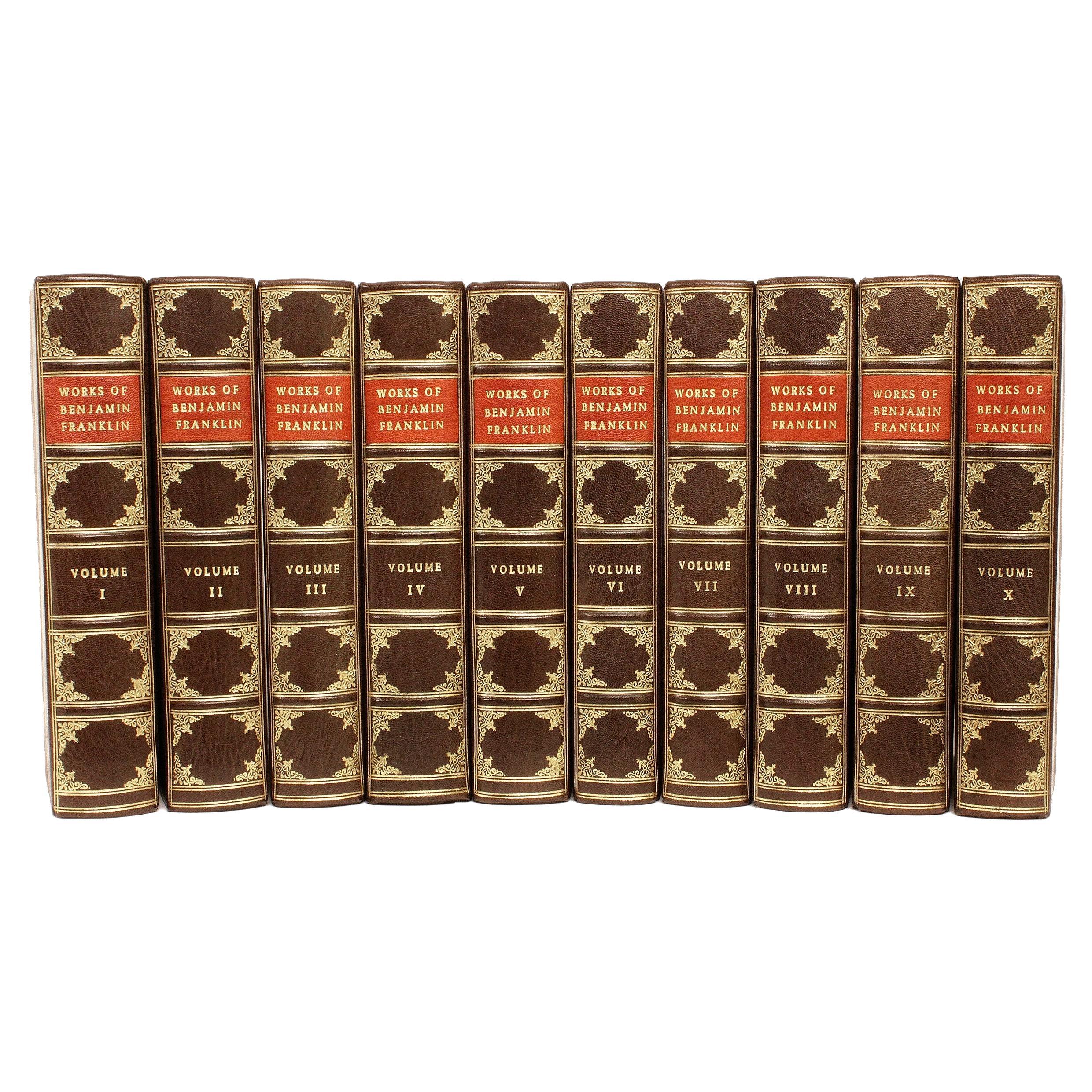 The Complete Works Of Benjamin Franklin. LETTER-PRESS EDITION. 10 VOLS. 1887 at 1stDibs